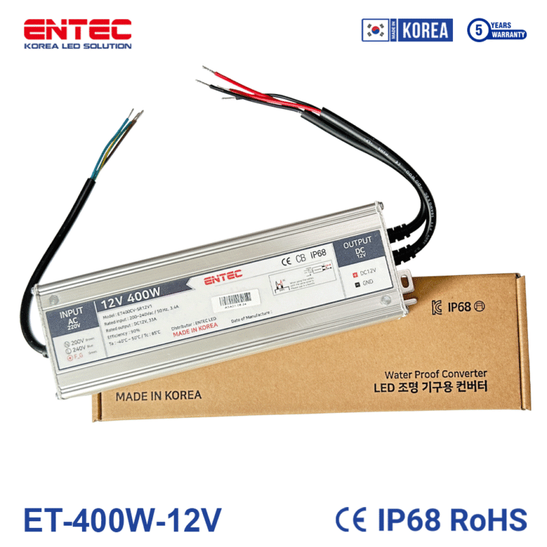 Bộ nguồn ENTEC Hàn Quốc 400W12V - LED Quảng Cáo, LED SamSung Hàn Quốc Cao Cấp Chính Hãng
